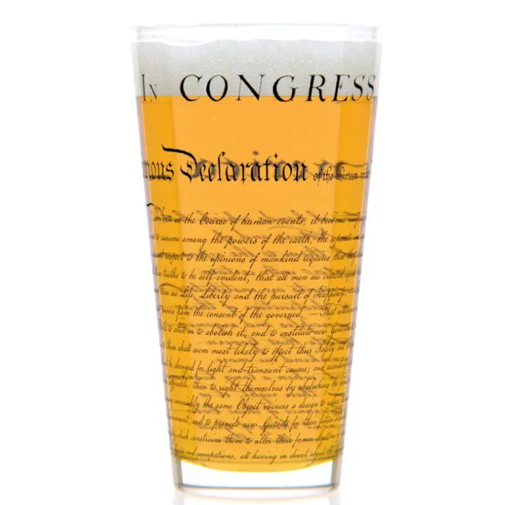 Declaration of Independence Pint Glass – The Hermitage Museum Store